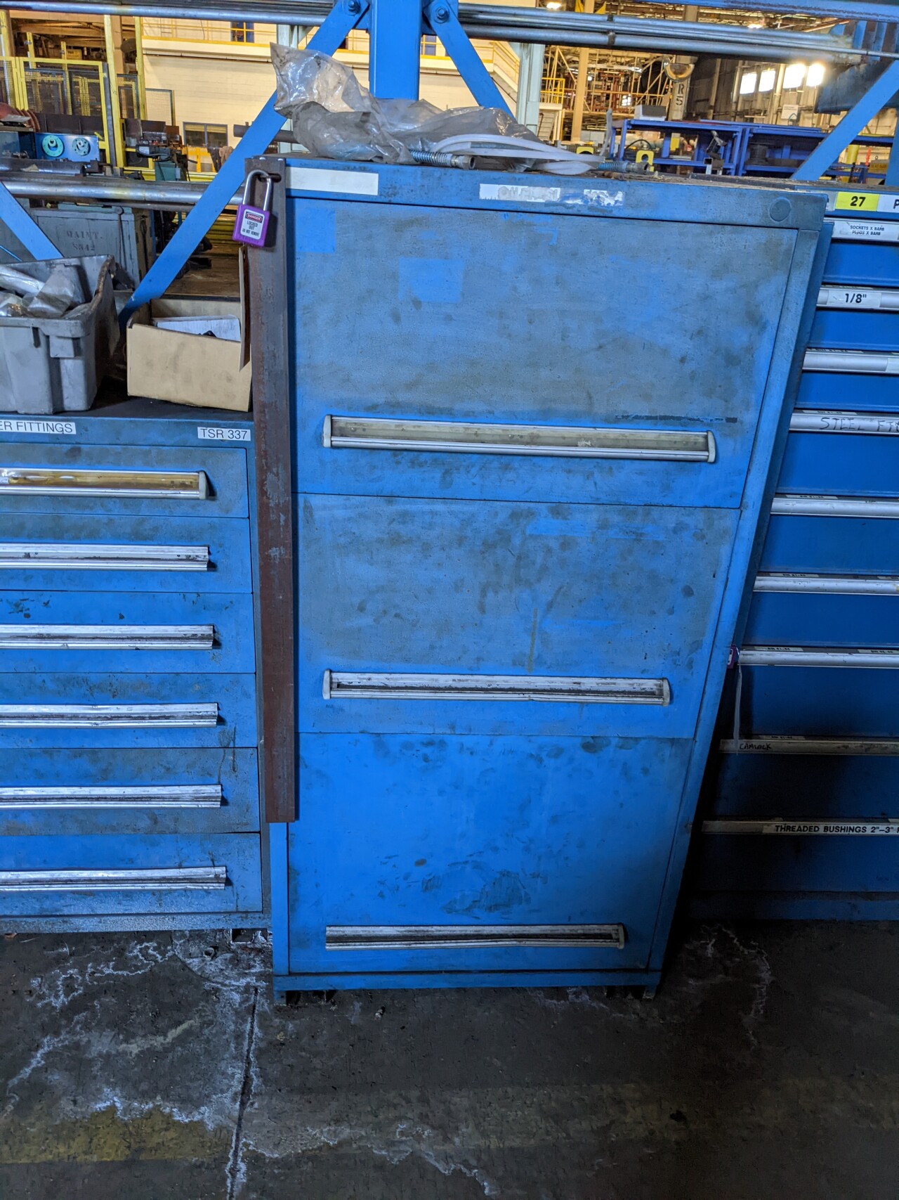 3 DRAWER LISTA TOOL CABINET WITH CONTENTS, ASSORTED MRO