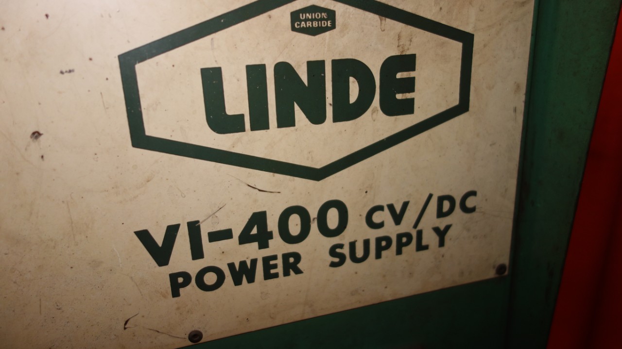 LINDE VI-400 CV/DC POWER SUPPLY MIG WELDER 230/460V-AC WITH MIG-31 WIRE ...