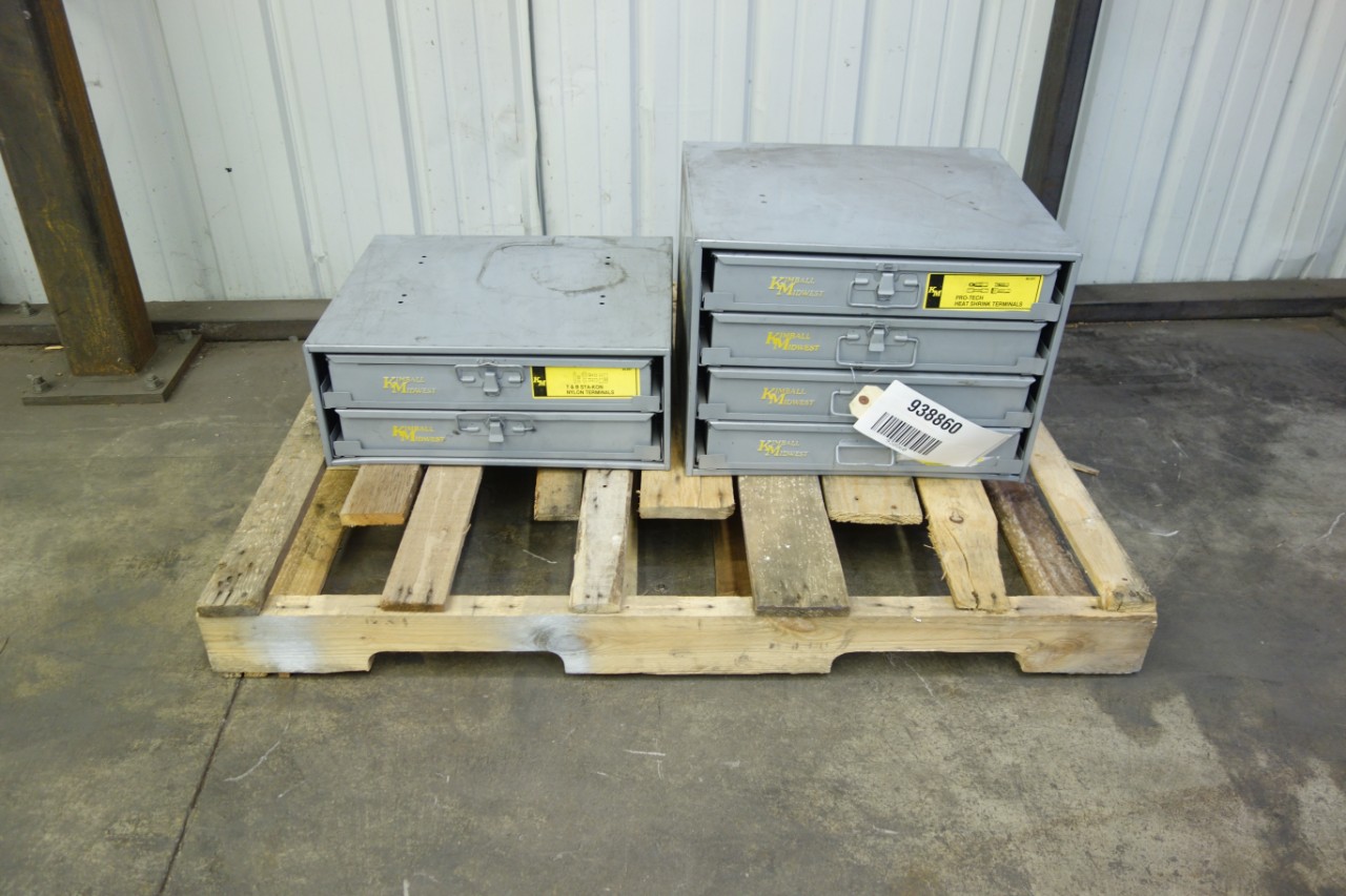 SET OF KM ORGANIZER BINS WITH ASSORTED TERMINALS AND CONNECTORS For ...