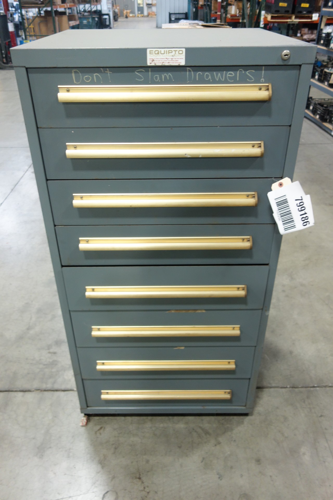EQUIPTO 8 DRAWER TOOL CABINET