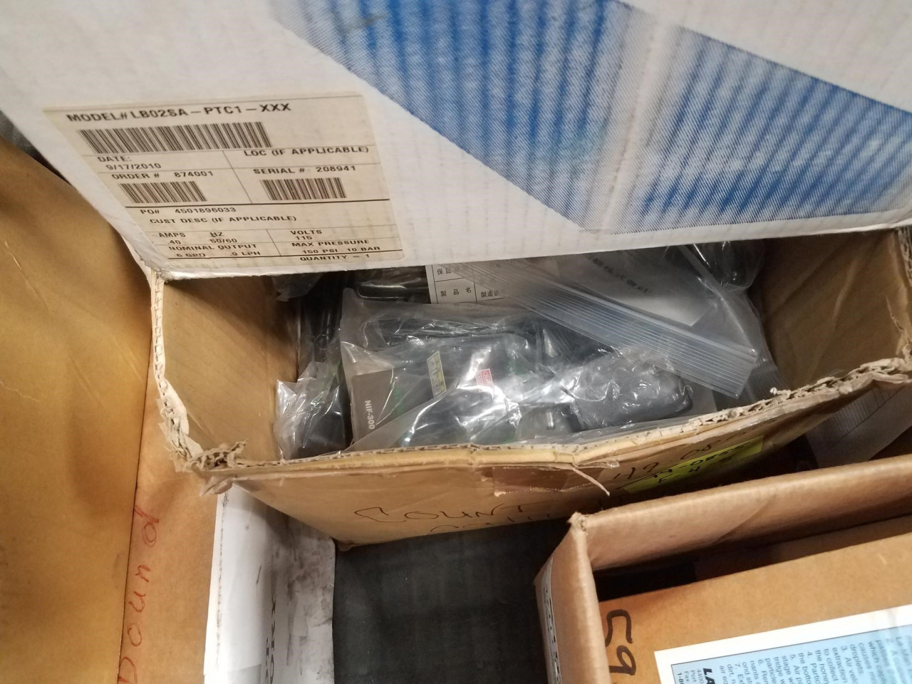 Indirect Material List from Spare Parts Cage For Sale | Aucto