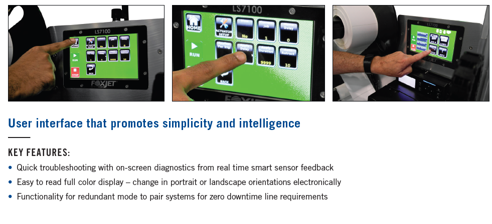 2019 FoxJet LS7100 High Speed Label Applicator