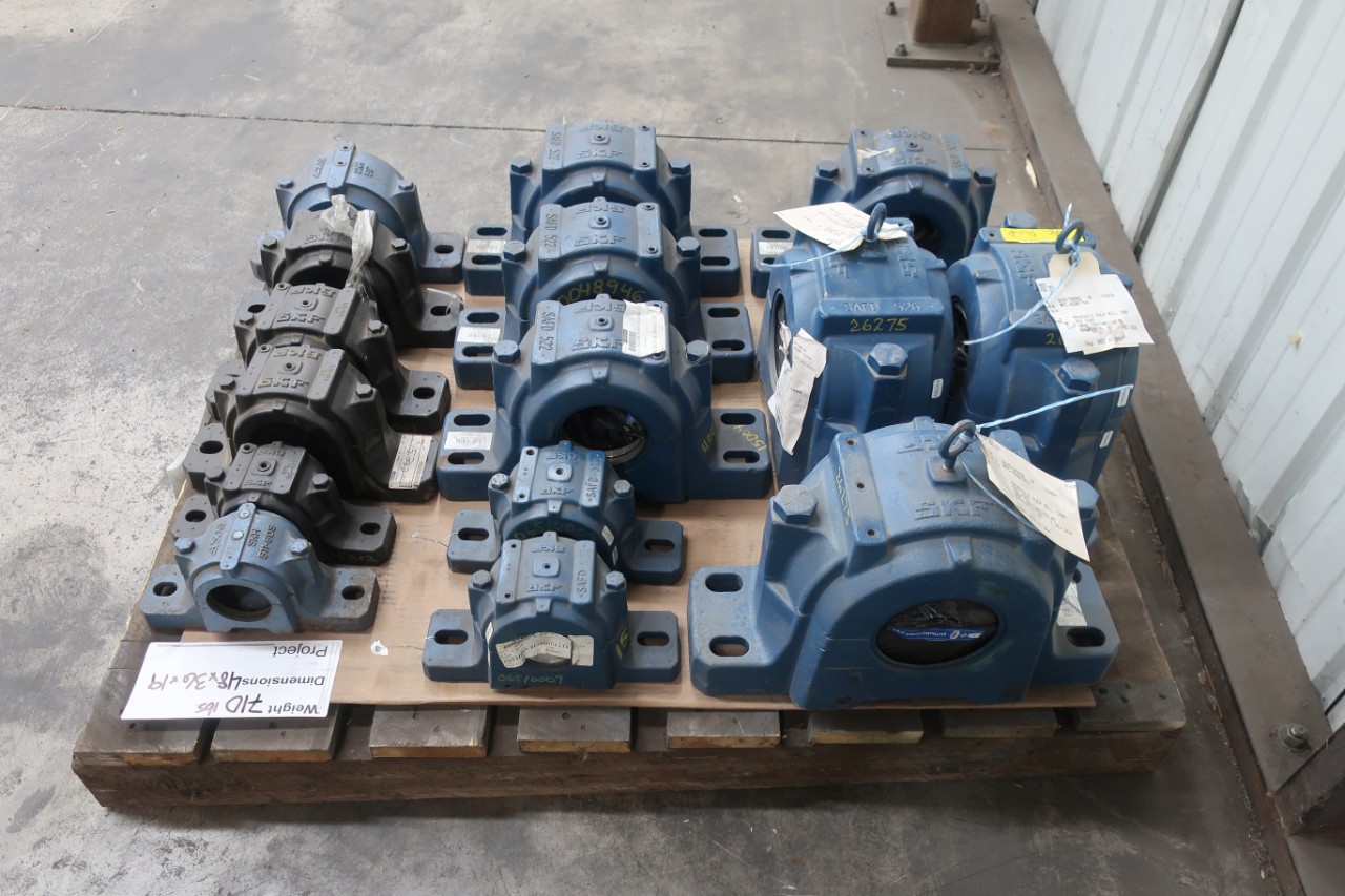 PALLET OF ASSORTED SKF SPLITCASE PILLOW BLOCK BEARING HOUSEINGS For ...