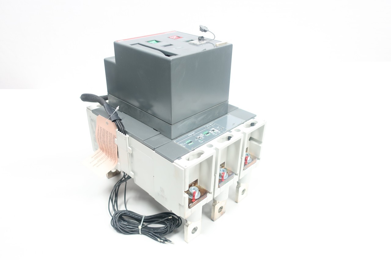 ABB SACE T6N 800 T6N600BR-M2A3S8 TMAX PR221DS 3P 600A AMP 600V-AC MOLDED CASE CIRCUIT BREAKER