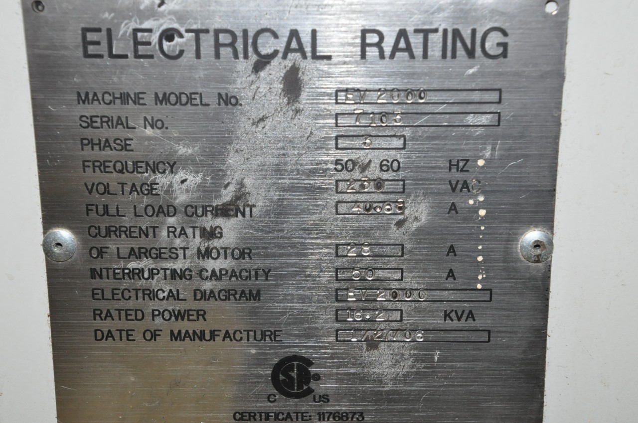 Chip Blaster Model EV2000 High Pressure High Volume Coolant System Not ...