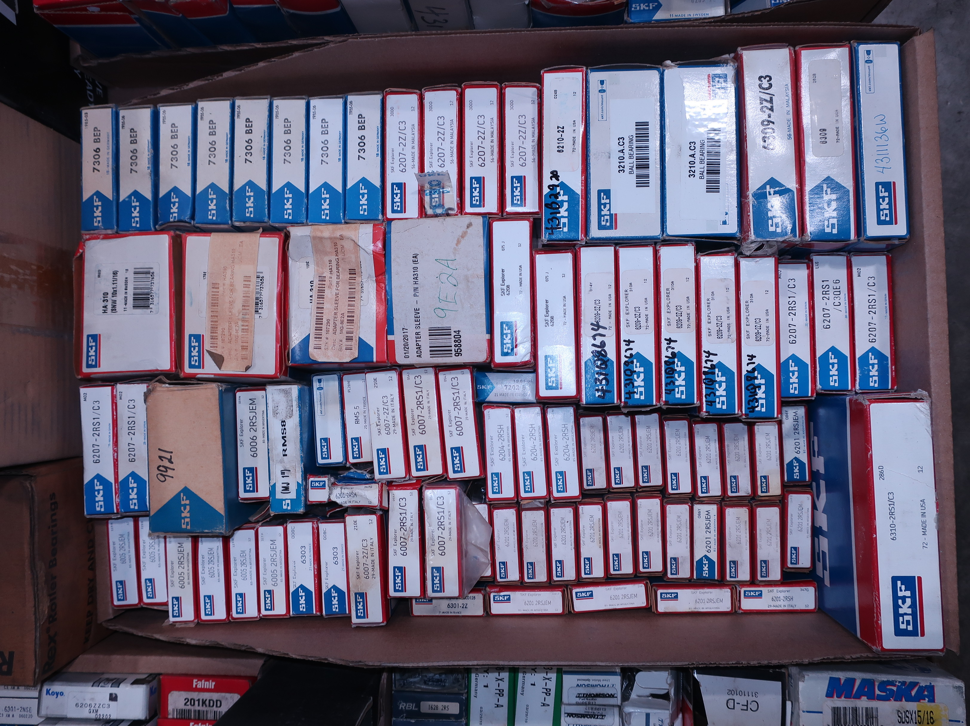 SKU 1735932 - PALLET OF ASSORTED BEARINGS, TIMKEN, INA, SKF For Sale ...