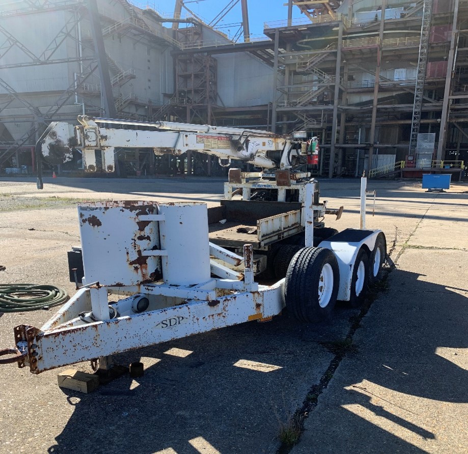 Walk Behind Mini Crane with Trailer