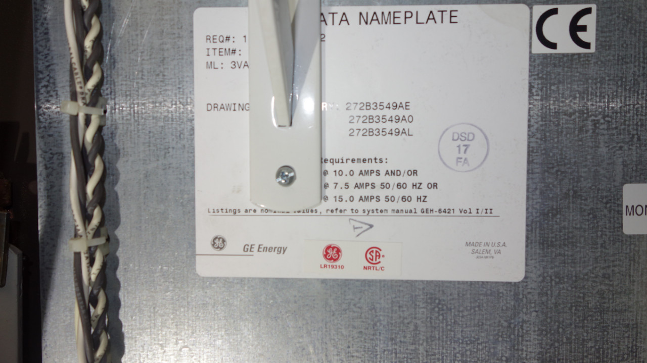 GE SPEEDTRONIC MARK VI TURBINE CONTROL CONTROLLER For Sale | Aucto