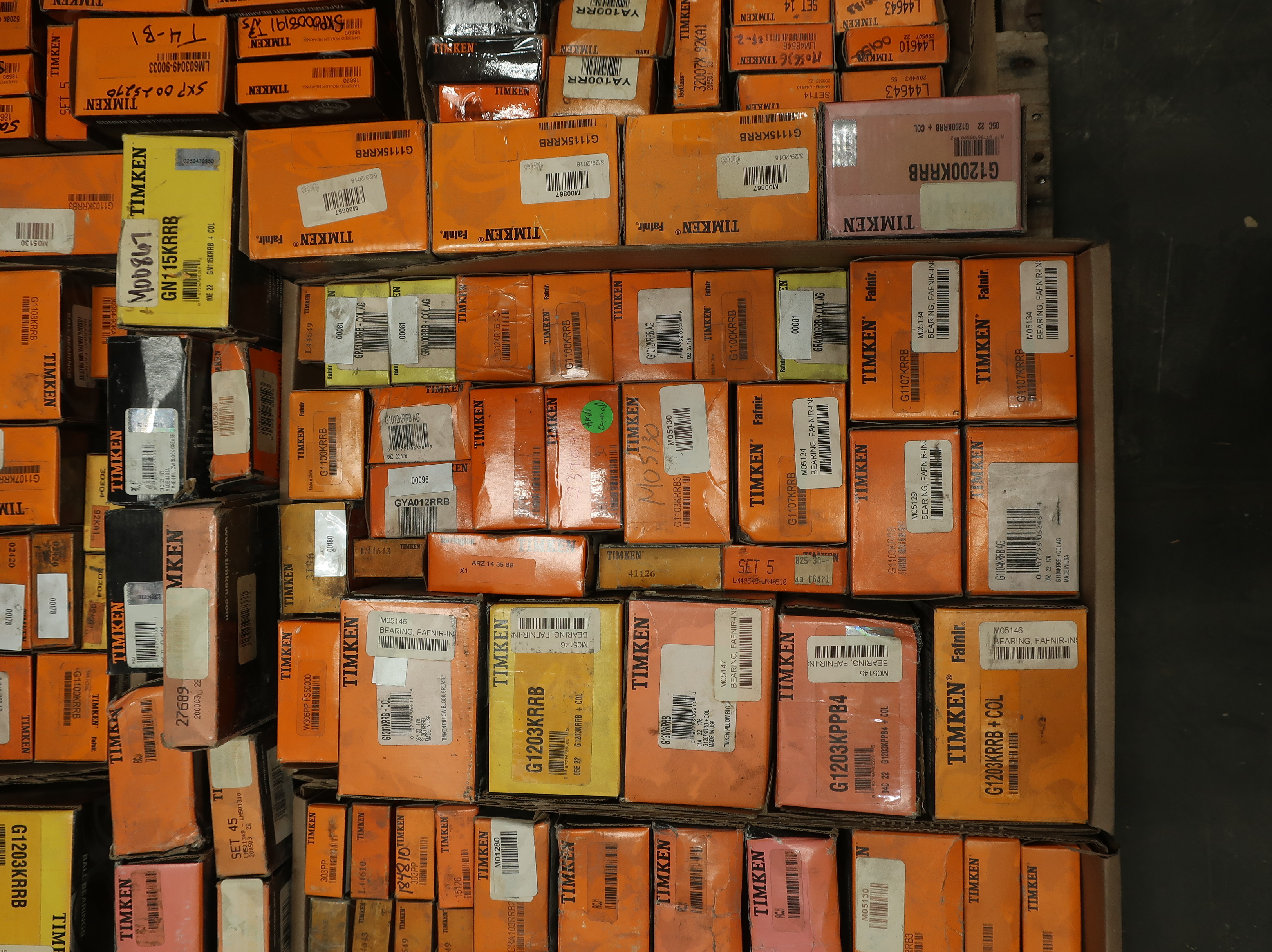 SKU 1739350 - PALLET OF ASSORTED TIMKEN BEARINGS, BALL, ROLLER, PILLOW ...