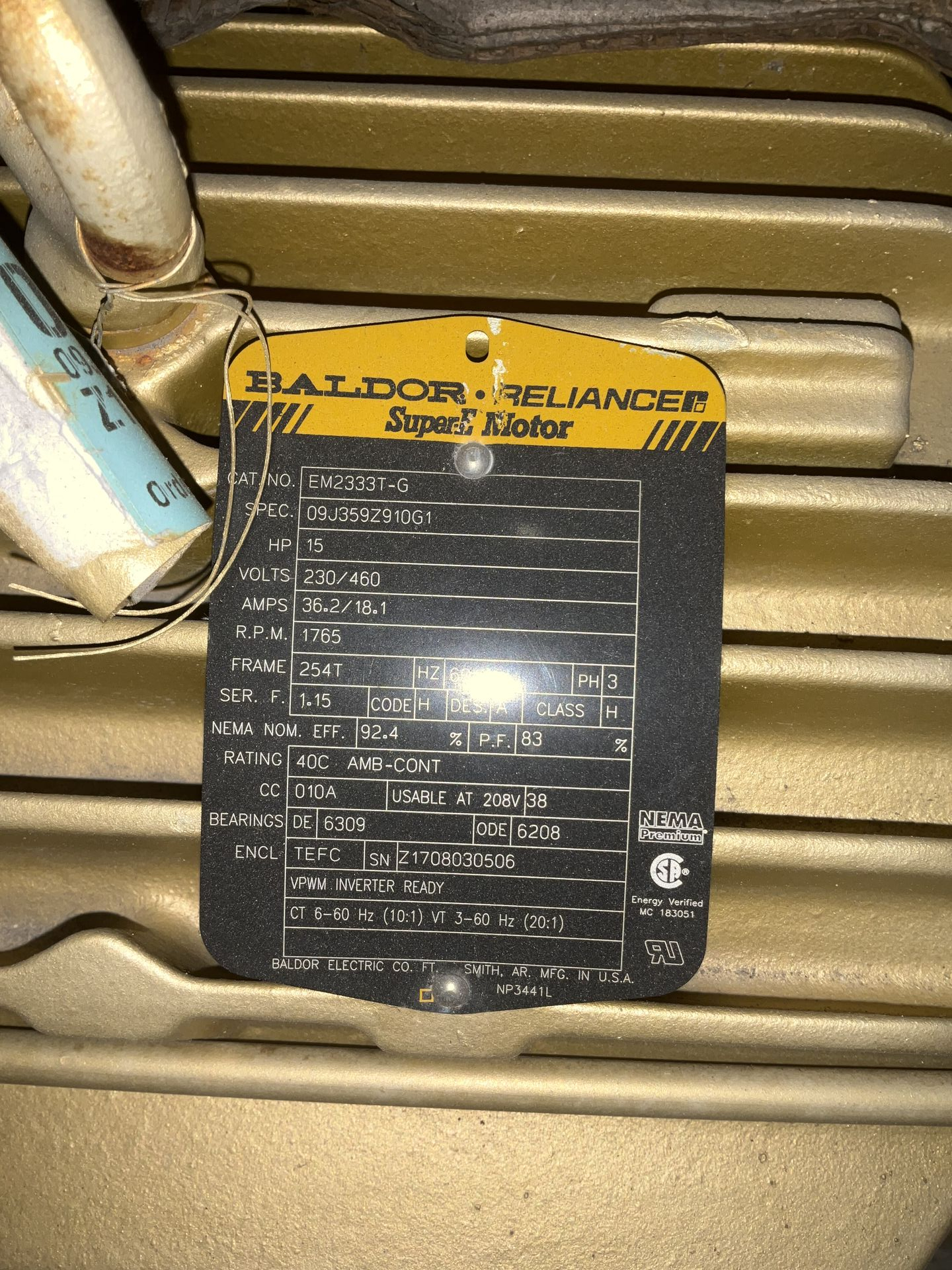 QTY 2 - BALDOR EM2333T-G AC MOTORS For Sale | Aucto