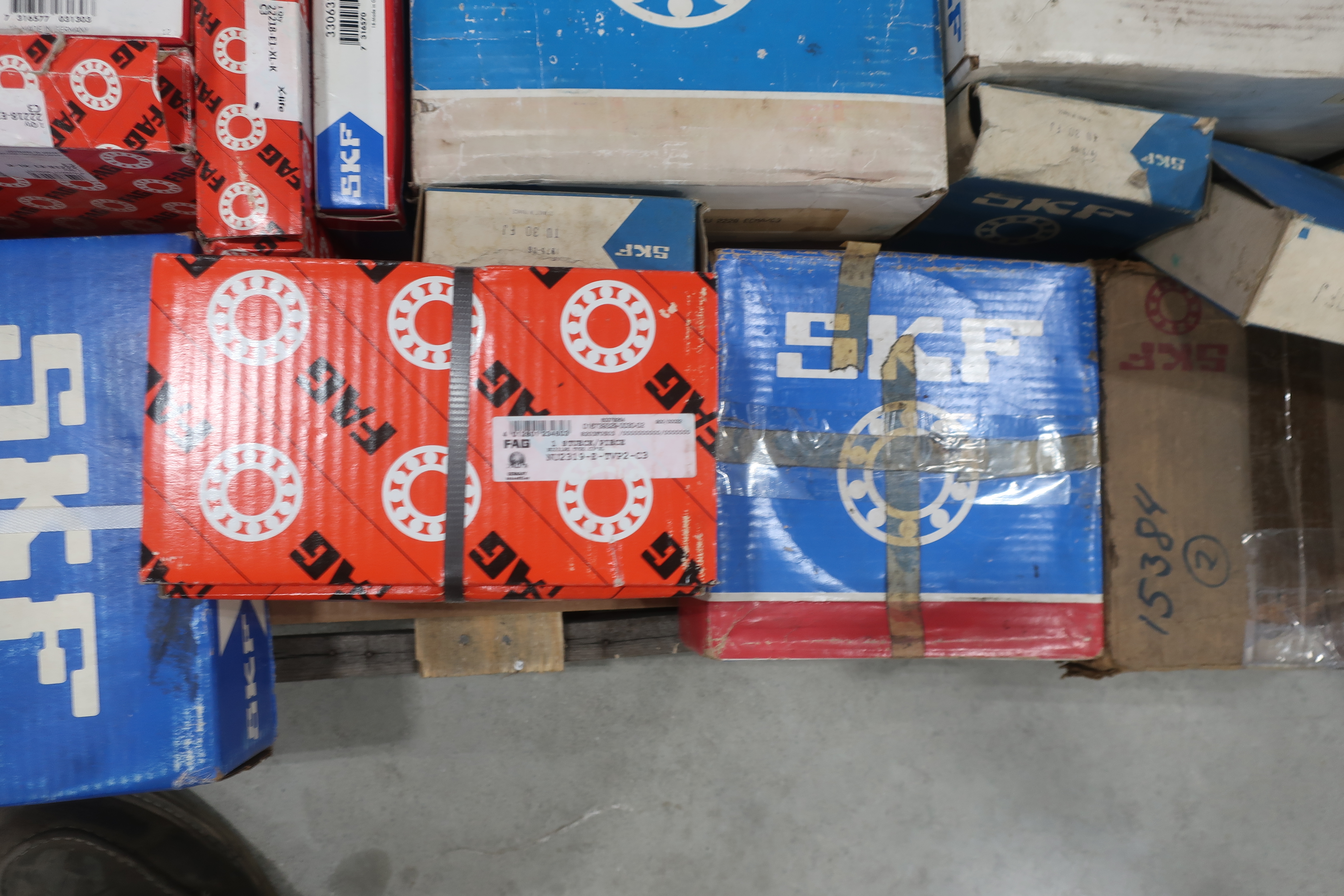 SKU 1738658 - PALLET OF ASSORTED BEARINGS, NSK, SKF, FAG, RHP For Sale ...