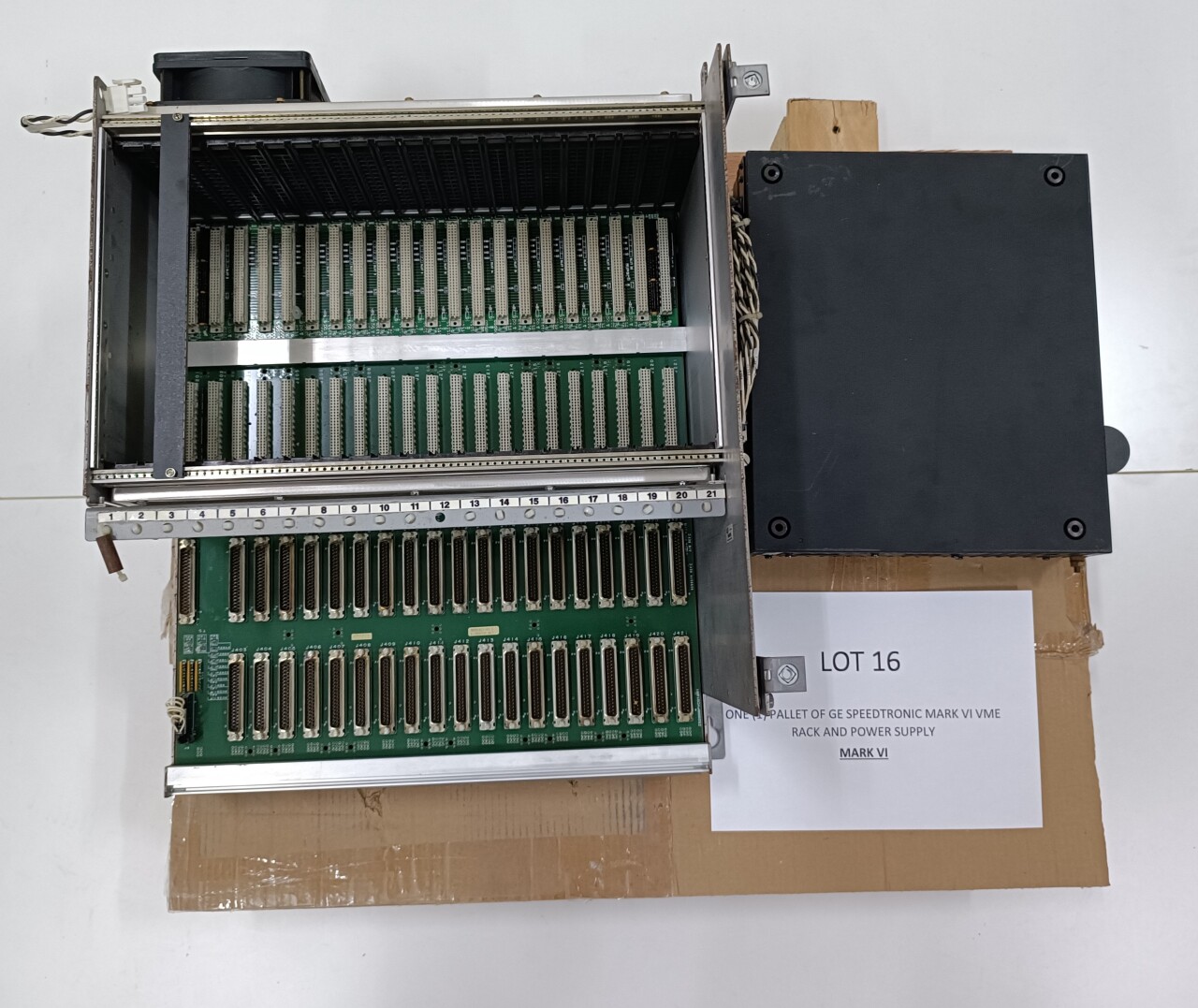 ONE (1) PALLET OF GE SPEEDTRONIC MARK VI VME RACK AND POWER SUPPLYMARK VI