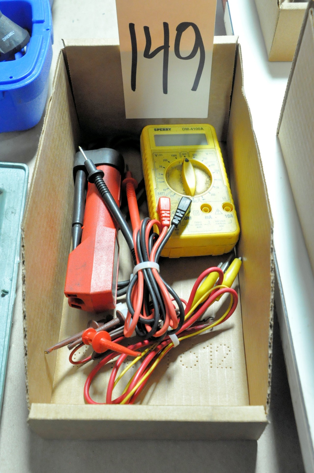 Lot 1 Sperry DM 4100A and 1 Knopp K60 Electrical Testing Meters in 1 Box