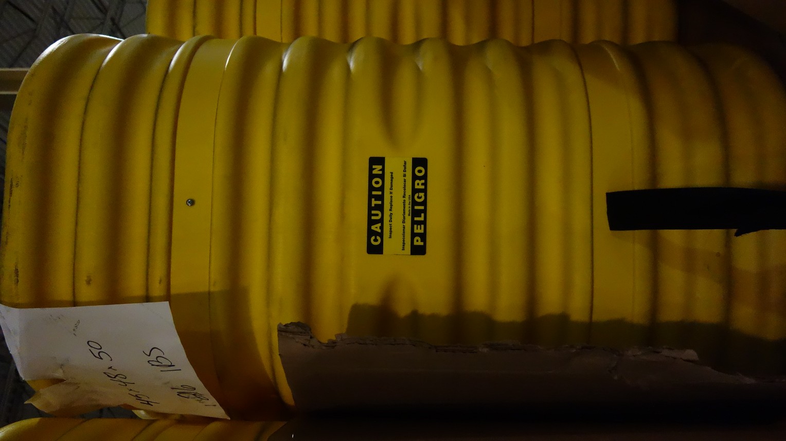 7 PALLETS OF WAREHOUSE RACKING COLUMN GUARD BUMPERS