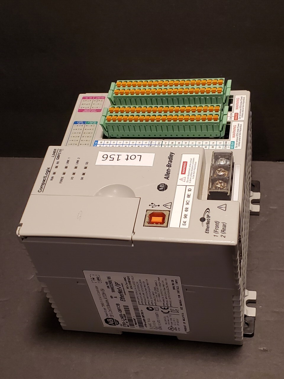 Allen Bradley CompactLogix 1769-L24ER-QBFC1B Plus 1769-ECR For Sale | Aucto