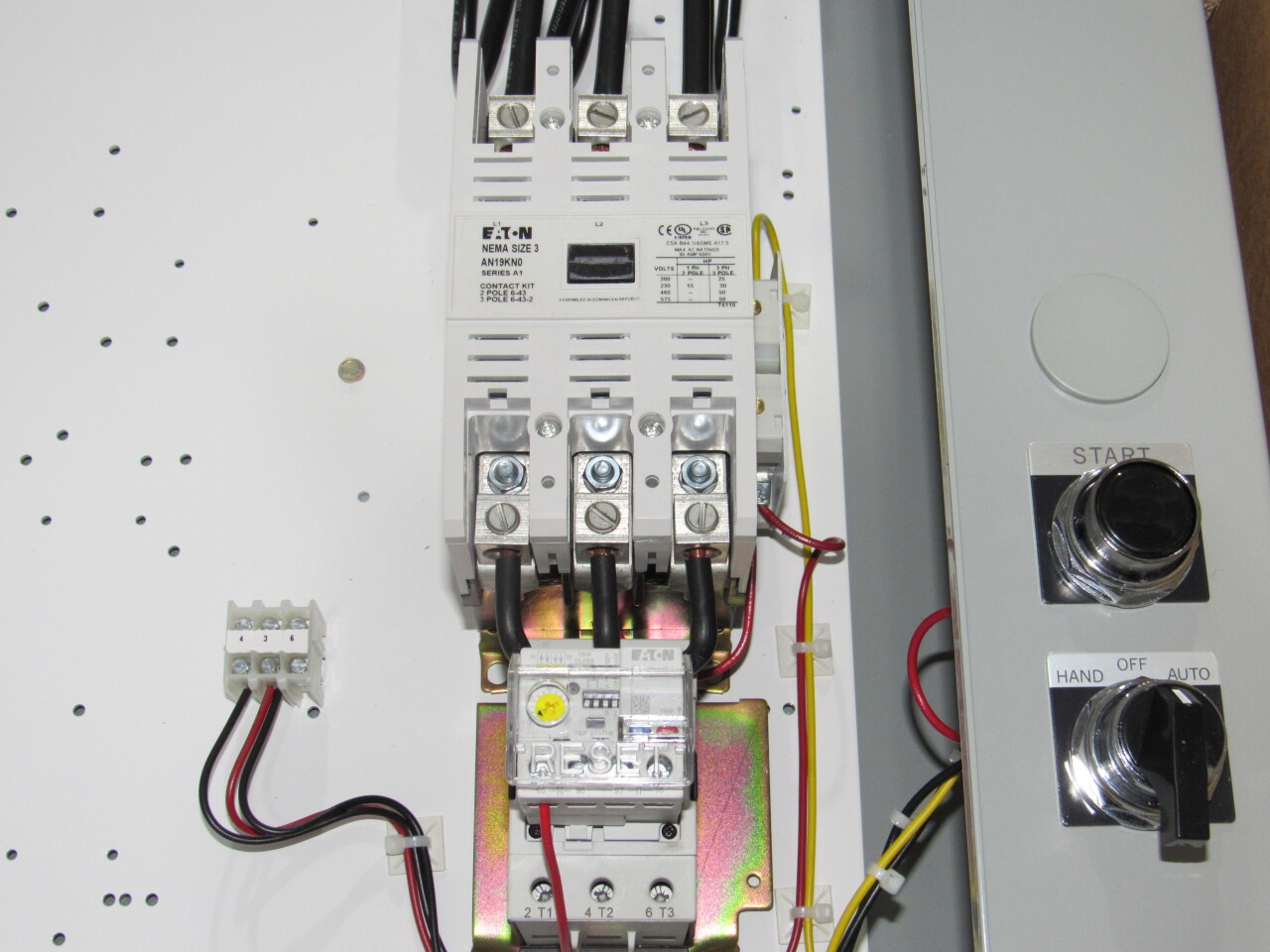 Eaton Combination Pump Panel w/ Fused Disconnect.