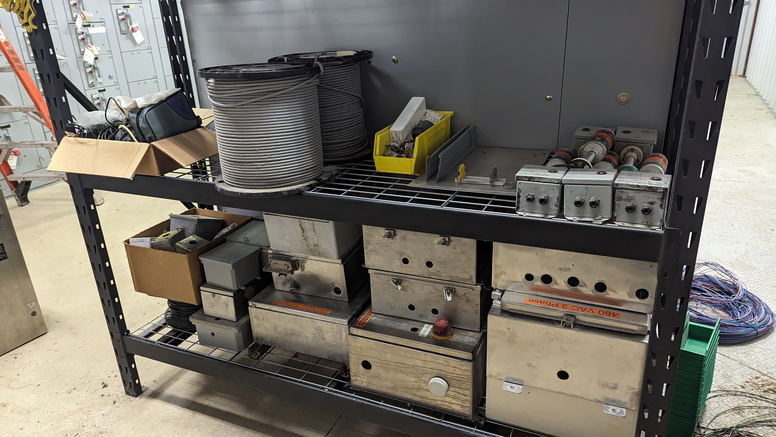 BULK LOT OF SHELVING CONTENTS - ELECTRICAL INSTRUMENTATION