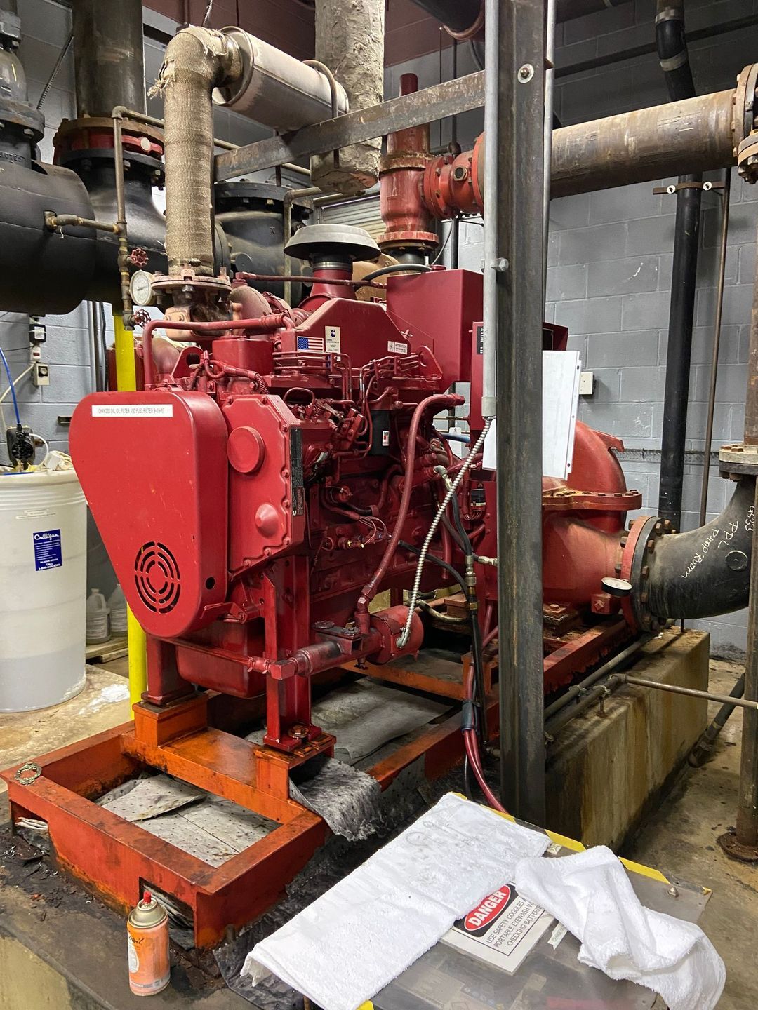 1995 CUMMINS 359 CID 5.9L SERIES 403 DIESEL ENGINE FIRE PUMP SYSTEM