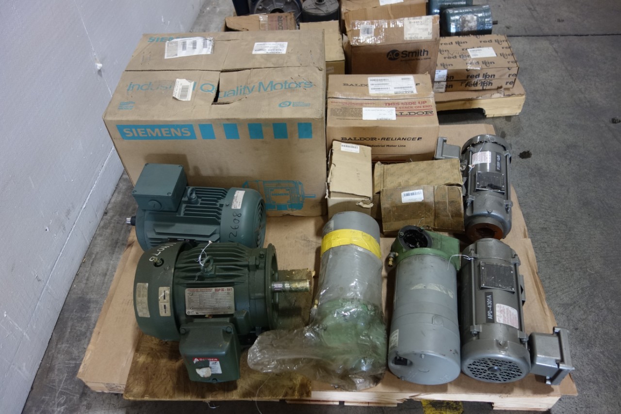 2 PALLETS OF ASSORTED ELECTRIC MOTORS