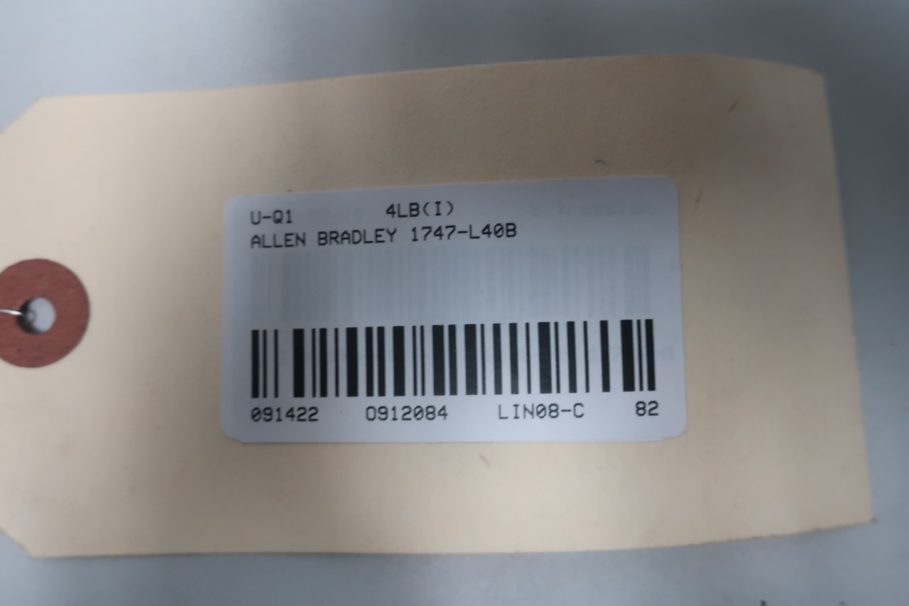 ALLEN BRADLEY 1747-L40B SER B PROCESSOR MODULE