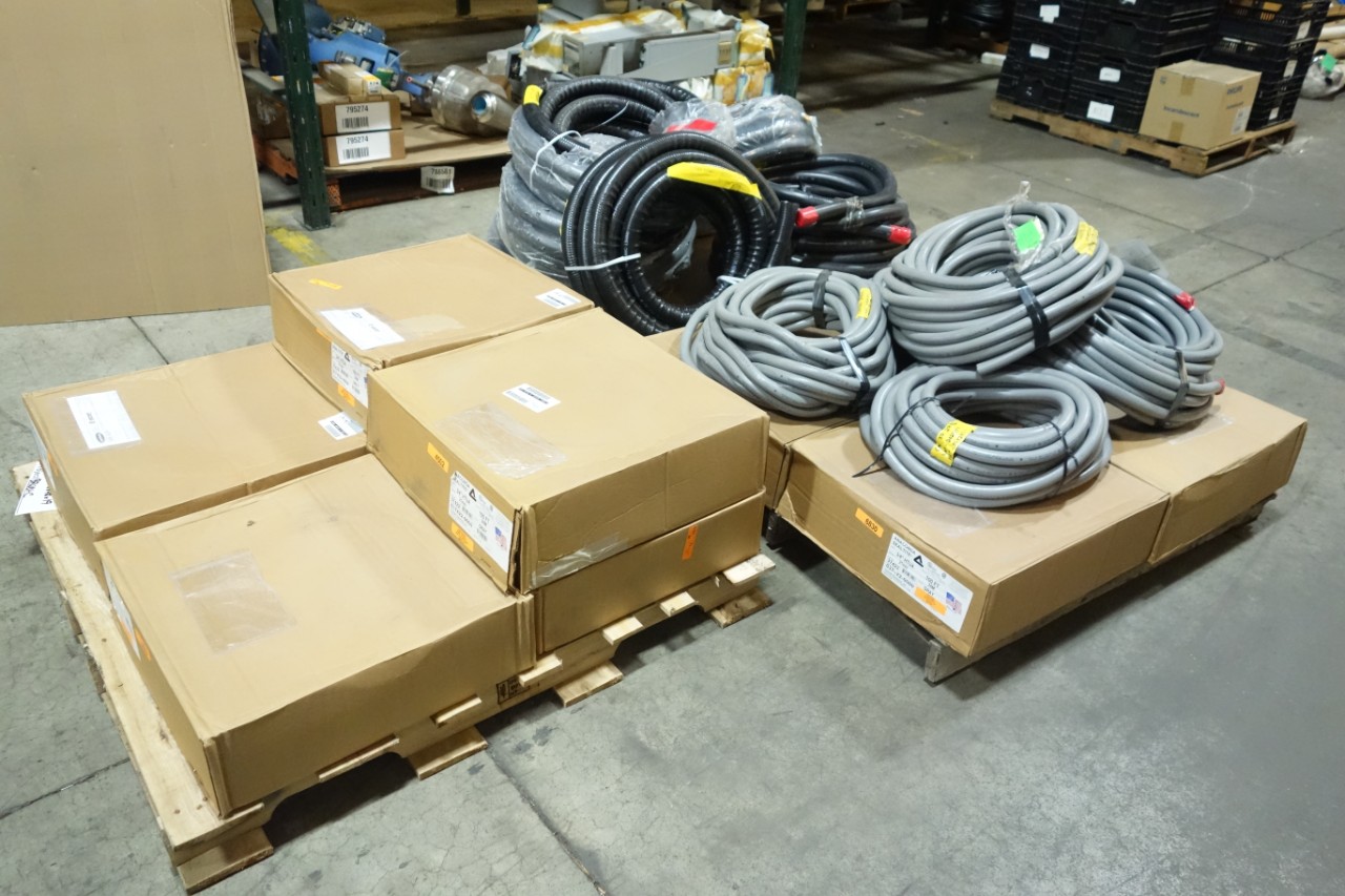 3 PALLETS OF LIQUID-TIGHT FLEXIBLE METAL CONDUIT