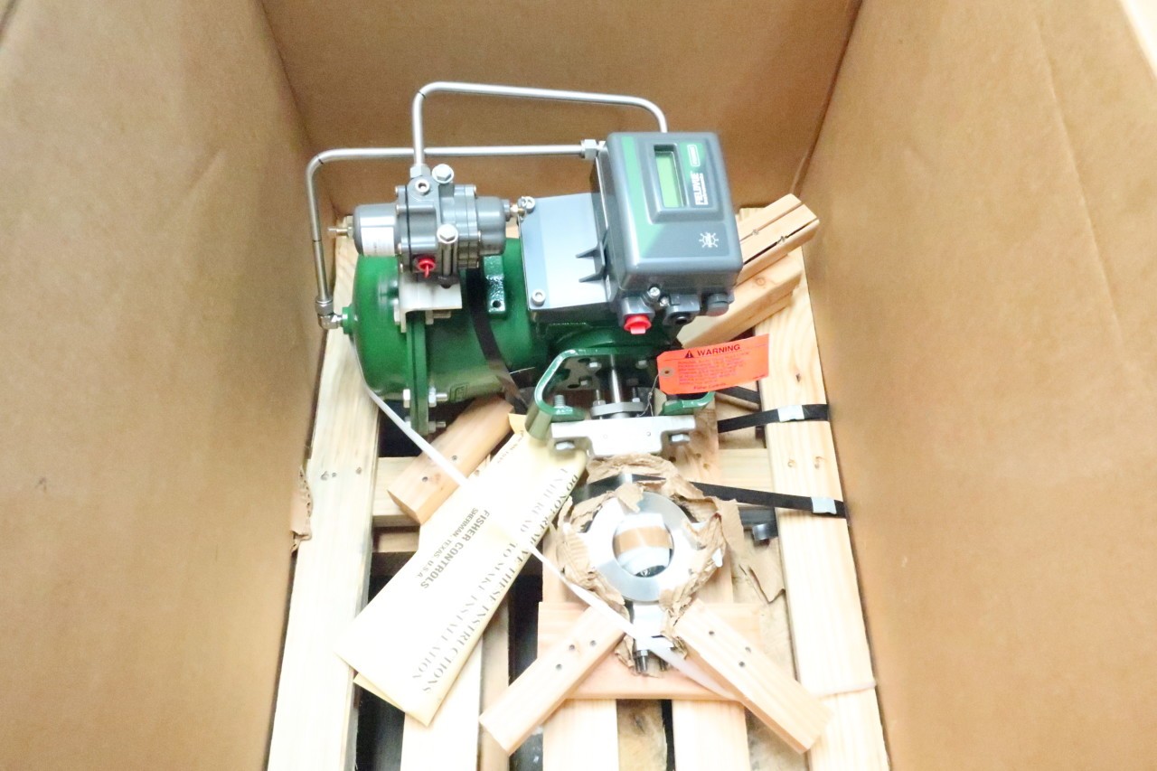 FISHER NPS 2 PNEUMATIC 2052 WAFER DVC2000 2IN CONTROL VALVE For Sale ...