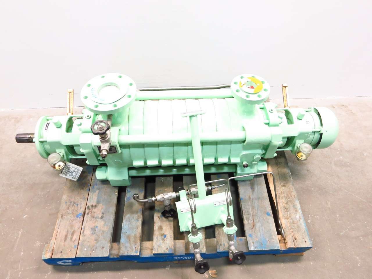 SULZER MC 50-220/8 8-STAGE HIGH PRESSURE 2X4 4 IN 2 IN MULTI STAGE PUMP ...