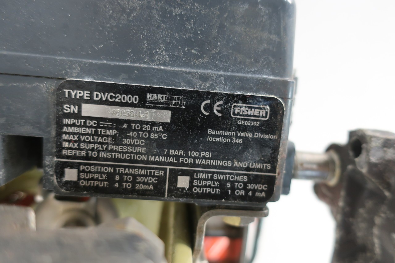 FISHER 24588SVF FIELDVUE PNEUMATIC 300 STAINLESS FLANGED DVC2000 2IN CONTROL VALVE