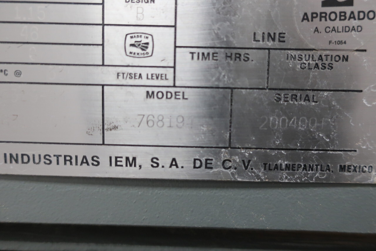 IEM TYPE TEFC-XP ELECTRIC MOTOR