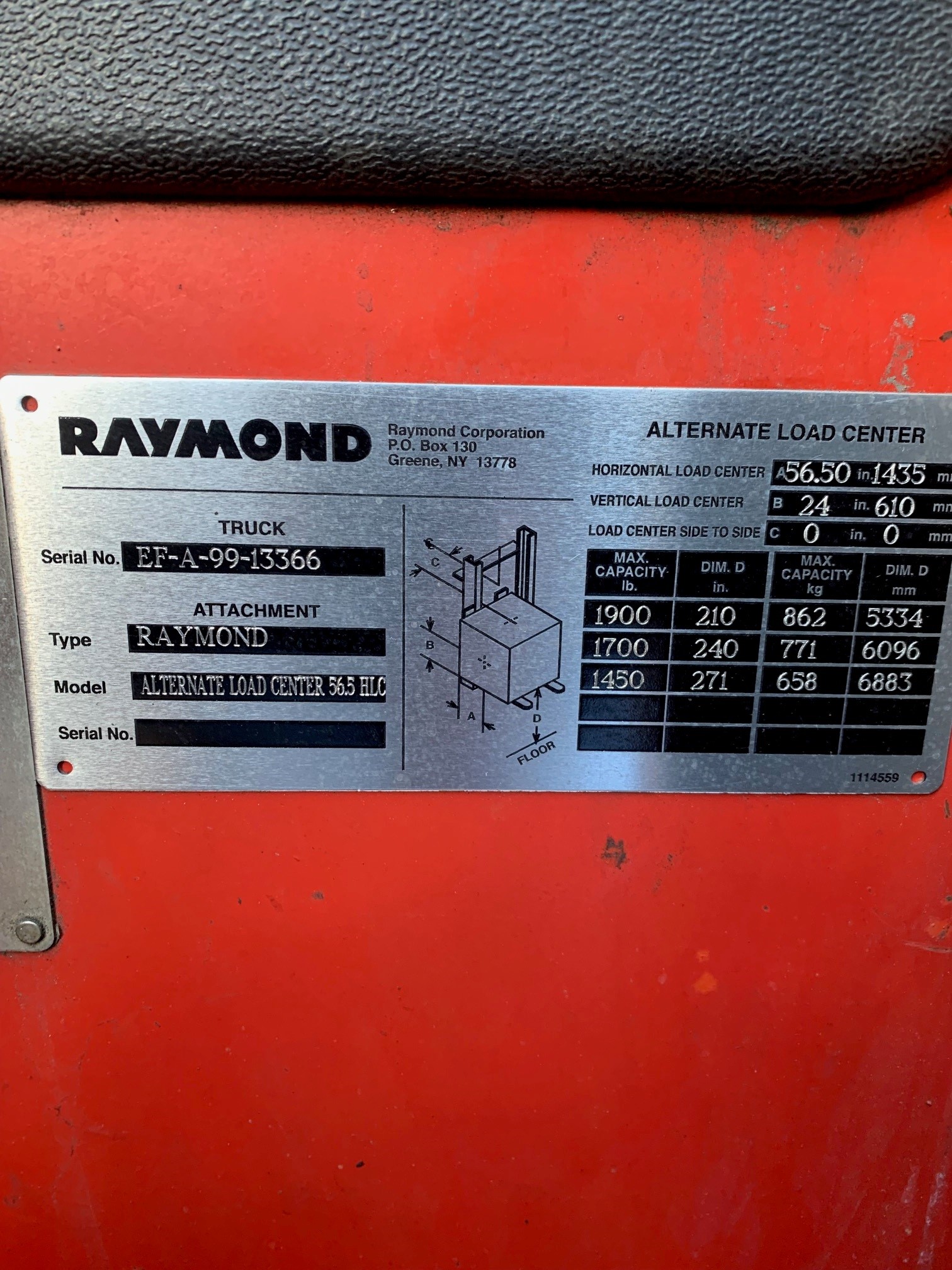RAYMOND EASI 4D-R45TT FORKLIFT