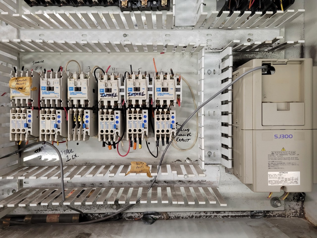 Custom Panel - Contactors, Starter, Transformer, Fuses - Includes 1 x SJ300