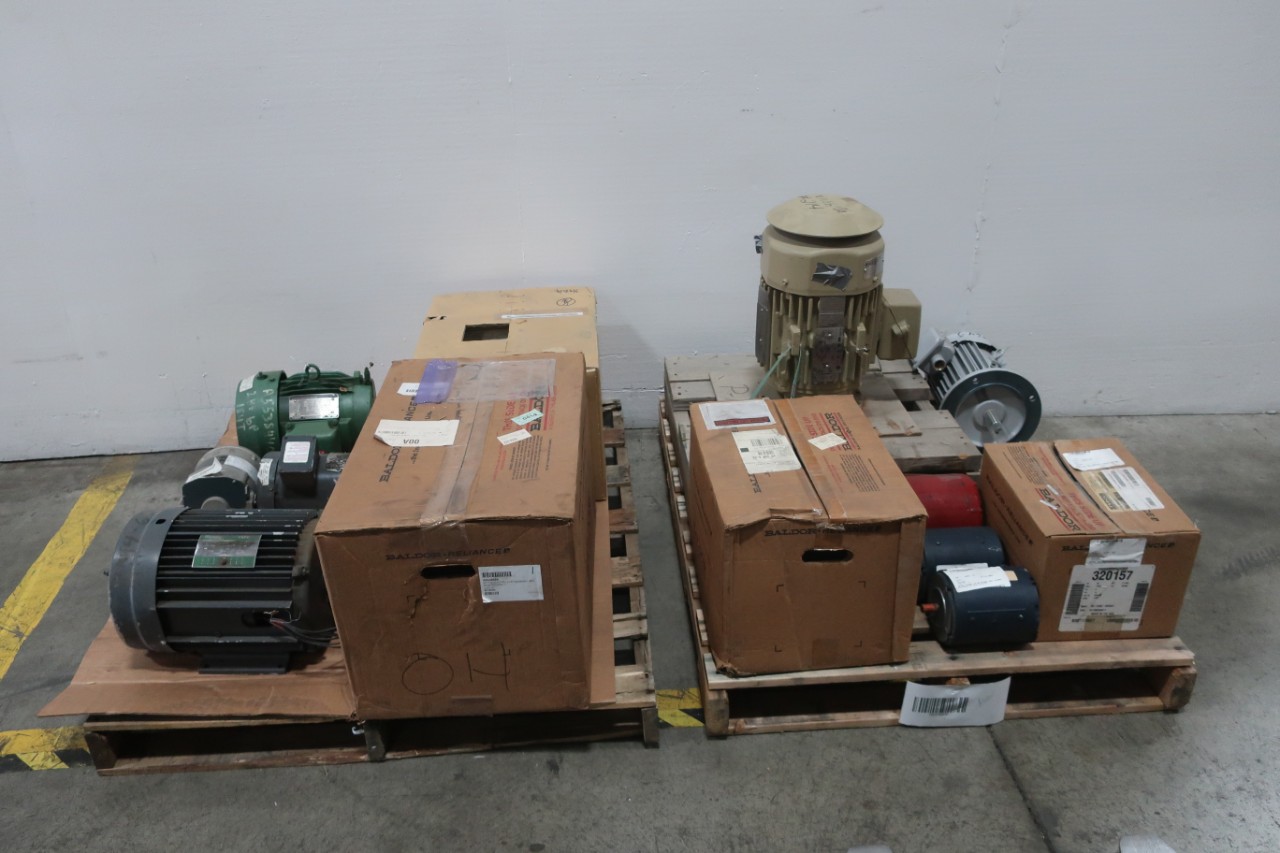 2 PALLETS OF ASSORTED ELECTRIC MOTORS