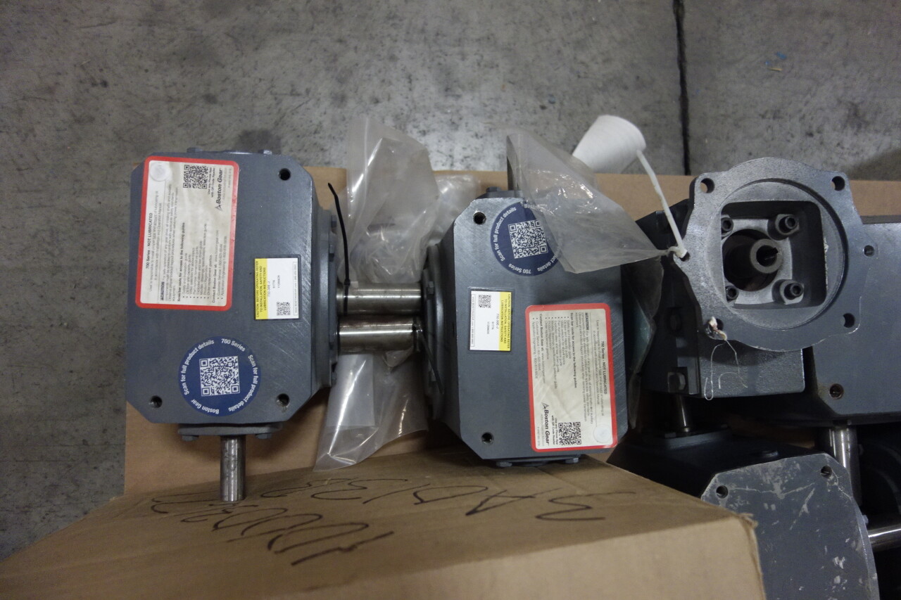 2 PALLETS OF ASSORTED GEAR REDUCERS PARTS AND ACCESSORIES
