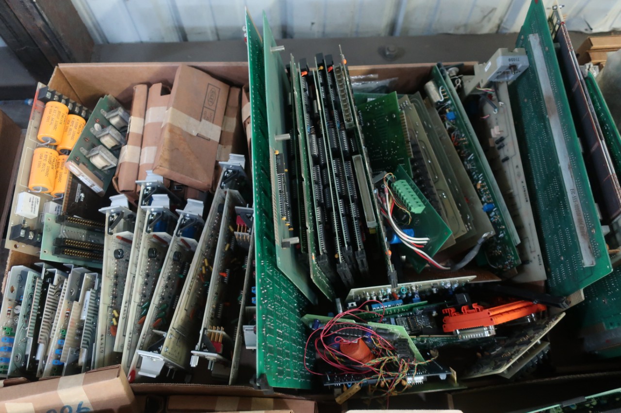 2 PALLETS OF ASSORTED PCB CIRCUIT BOARDS