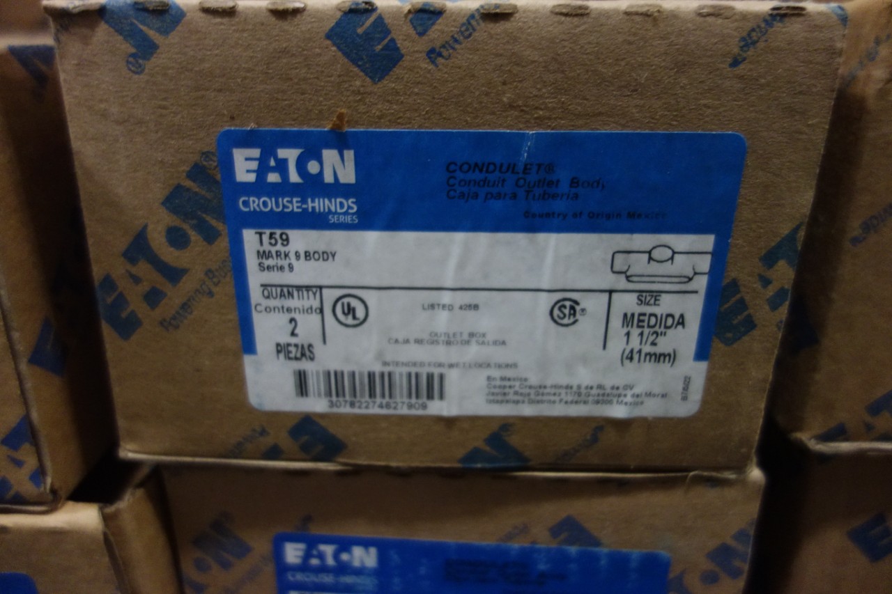 1 PALLET OF EATON CROUSE HINDS FITTINGS