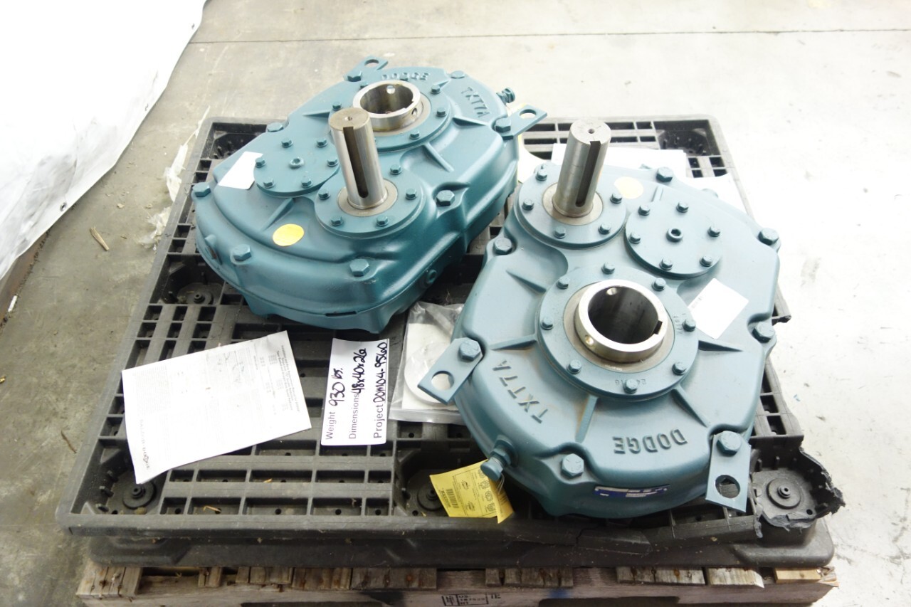 LOT OF 2 DODGE SCXT 725 RIGHT ANGLE GEAR REDUCERS