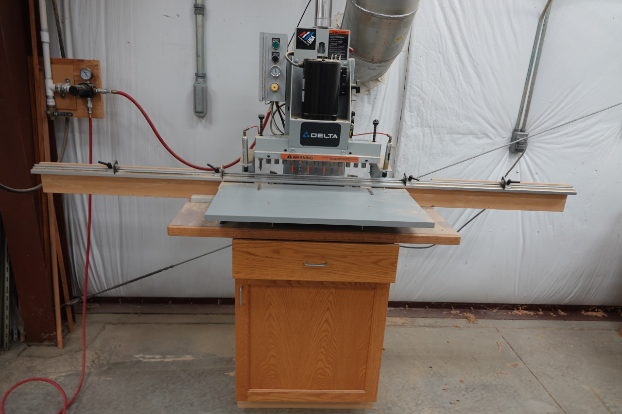 Delta 32-326 13-Spindle Pneumatic Line Boring Machine w/Stand For Sale ...