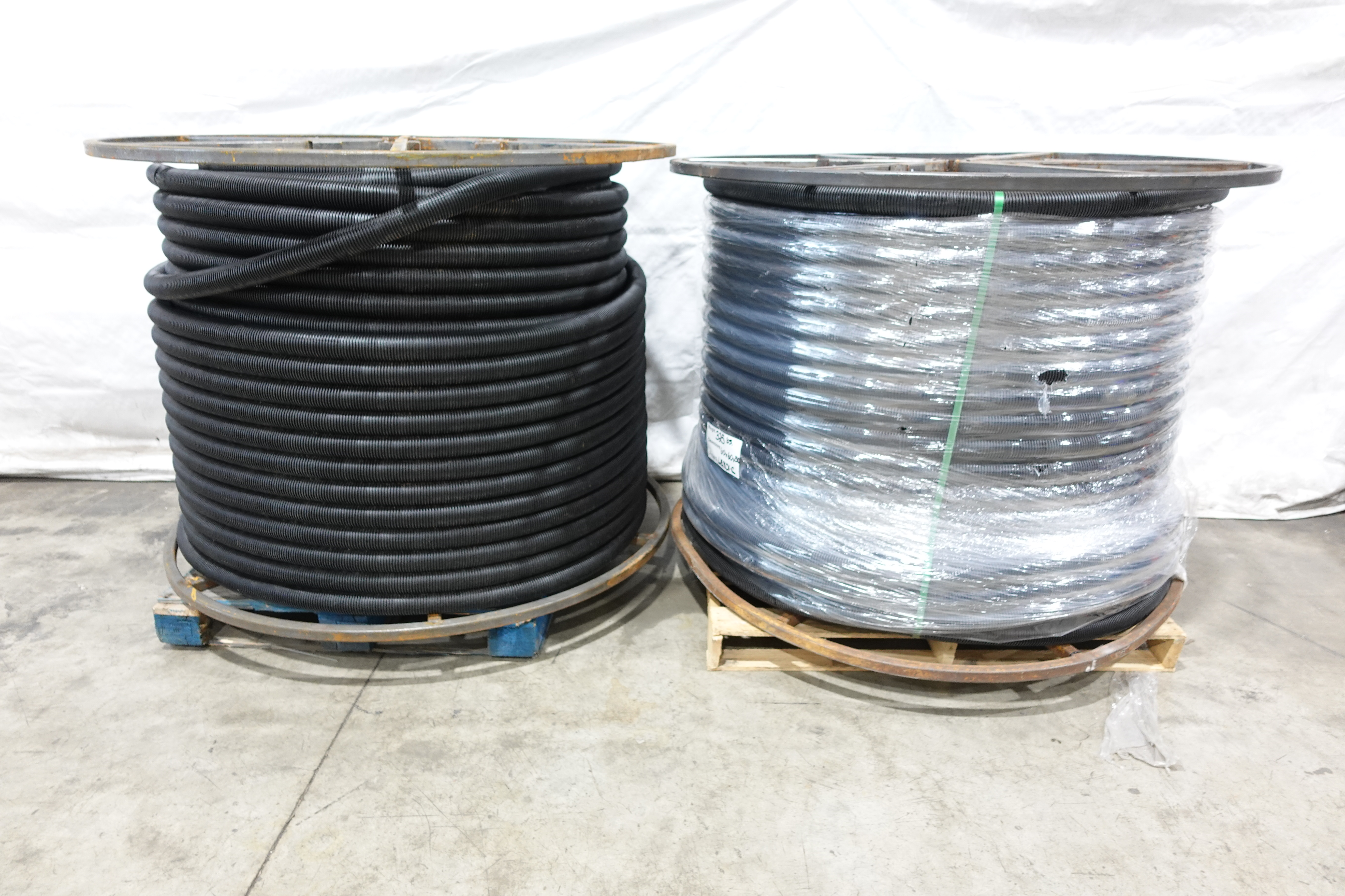 LOT OF 2 SPOOLS OF PETROFLEX 2" CORRUGATED HDPE CONDUIT TUBING For Sale ...