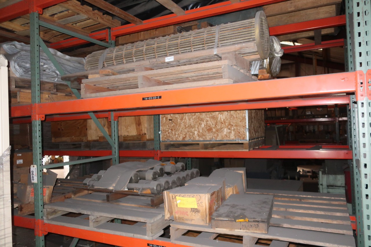 CONTENTS OF 5X SECTIONS OF PALLET RACKING (EXCLUDES PALLETS OF ...