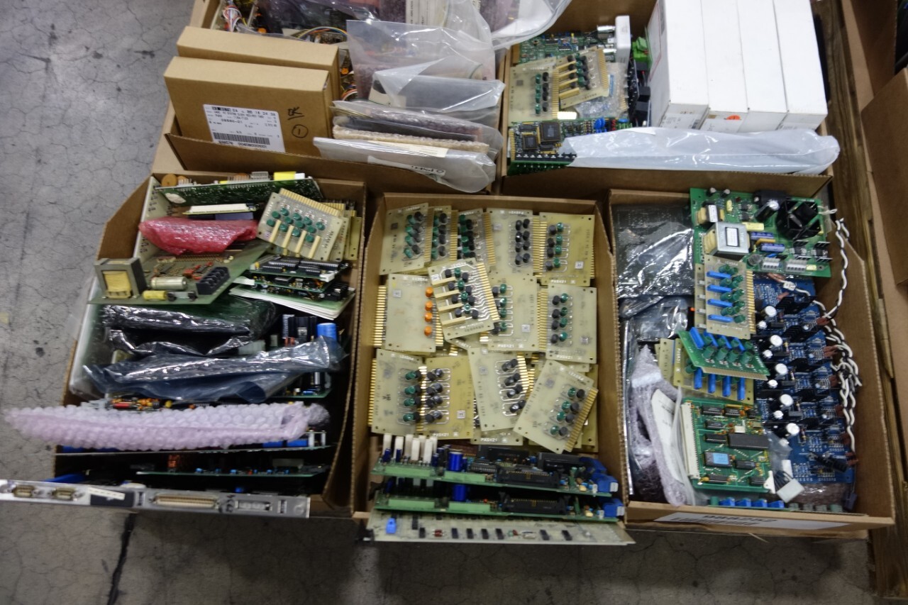 2 PALLETS OF ASSORTED PCB CIRCUIT BOARDS