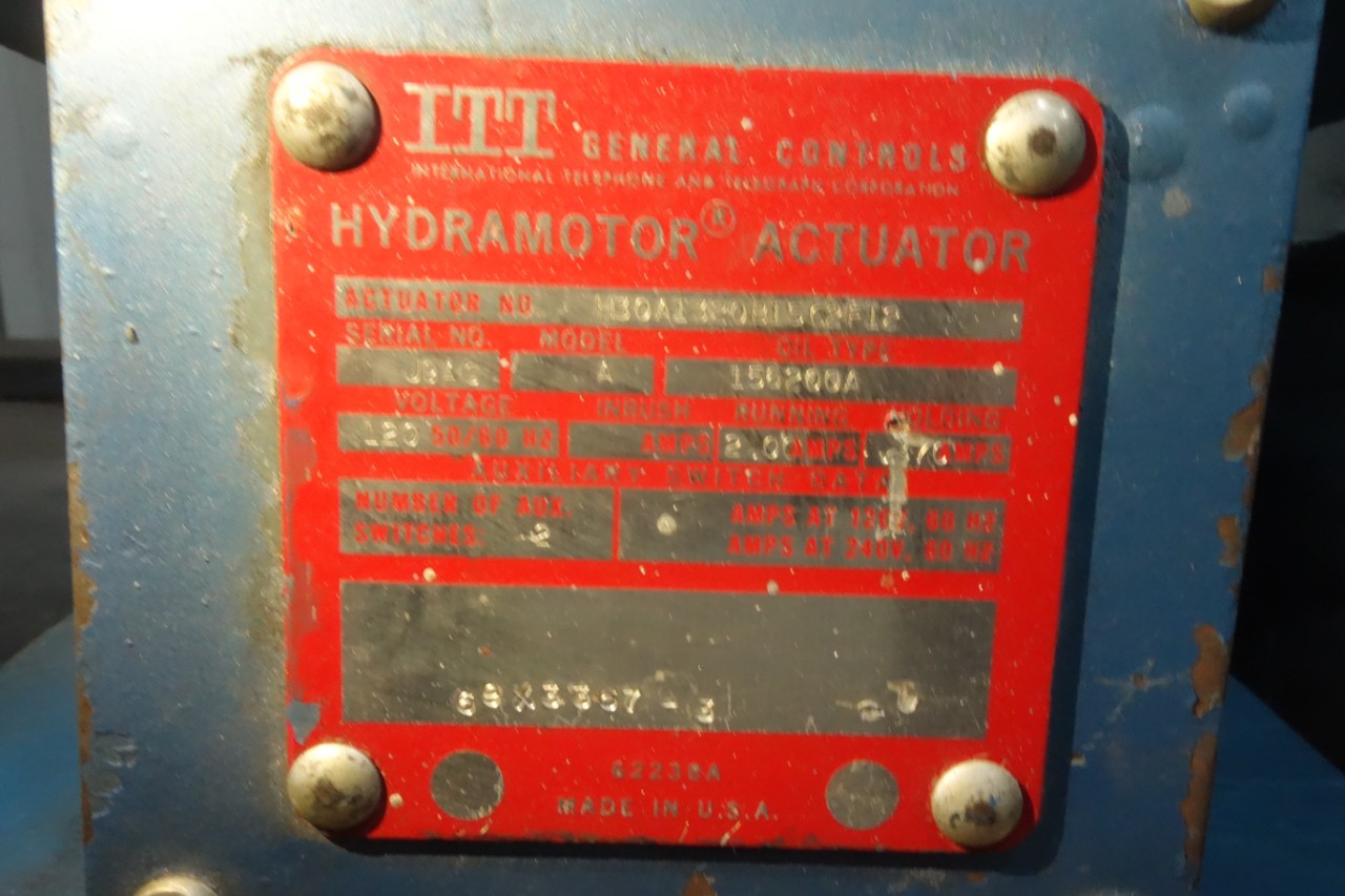 2 PALLETS OF ITT MODEL A HYDRAMOTOR ELECTRIC VALVE ACTUATORS For Sale ...