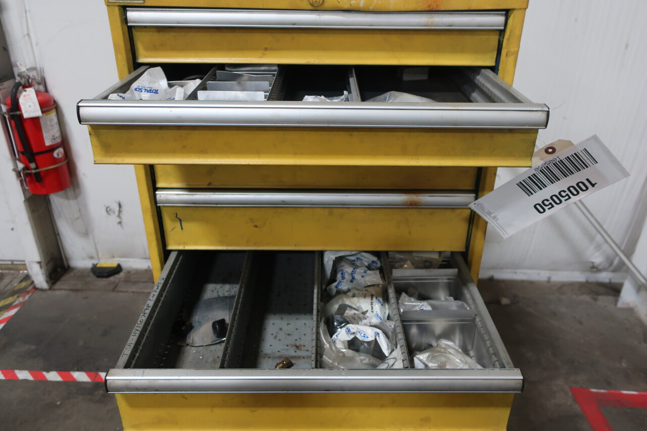 LISTA 9 DRAWER STATIONARY TOOL BOX WITH ASSORTED TOOLS AND ACCESSORIES ...