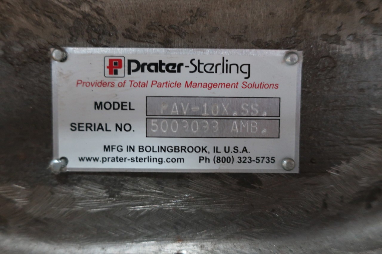 PRATER-STERLING PAV-10X.SS. PAV SERIES ROTARY AIRLOCK FEEDER VALVE For ...