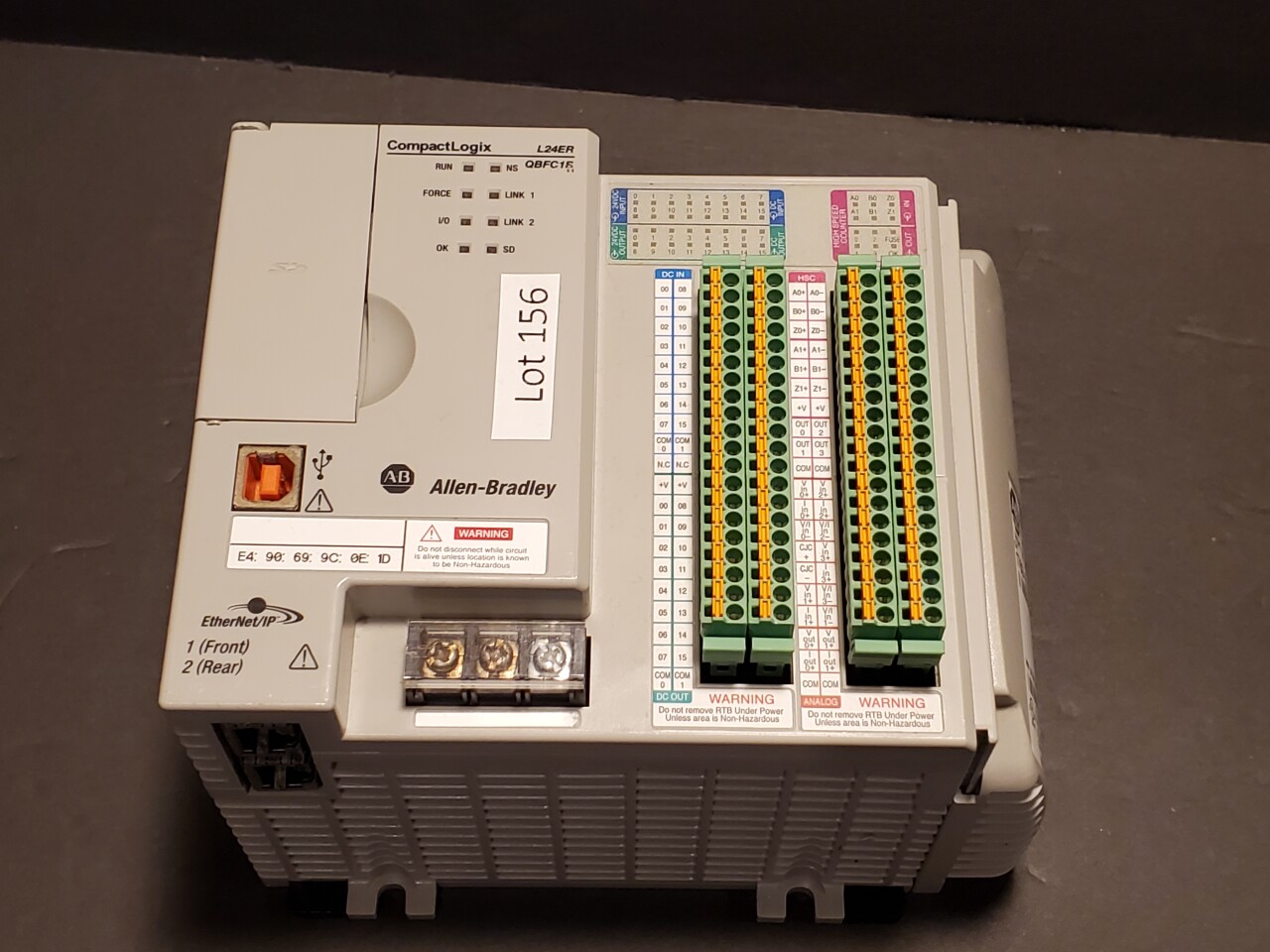 Allen Bradley CompactLogix 1769-L24ER-QBFC1B Plus 1769-ECR Allen Bradley CompactLogix 1769-L24ER-QBFC1B Plus 1769-ECR