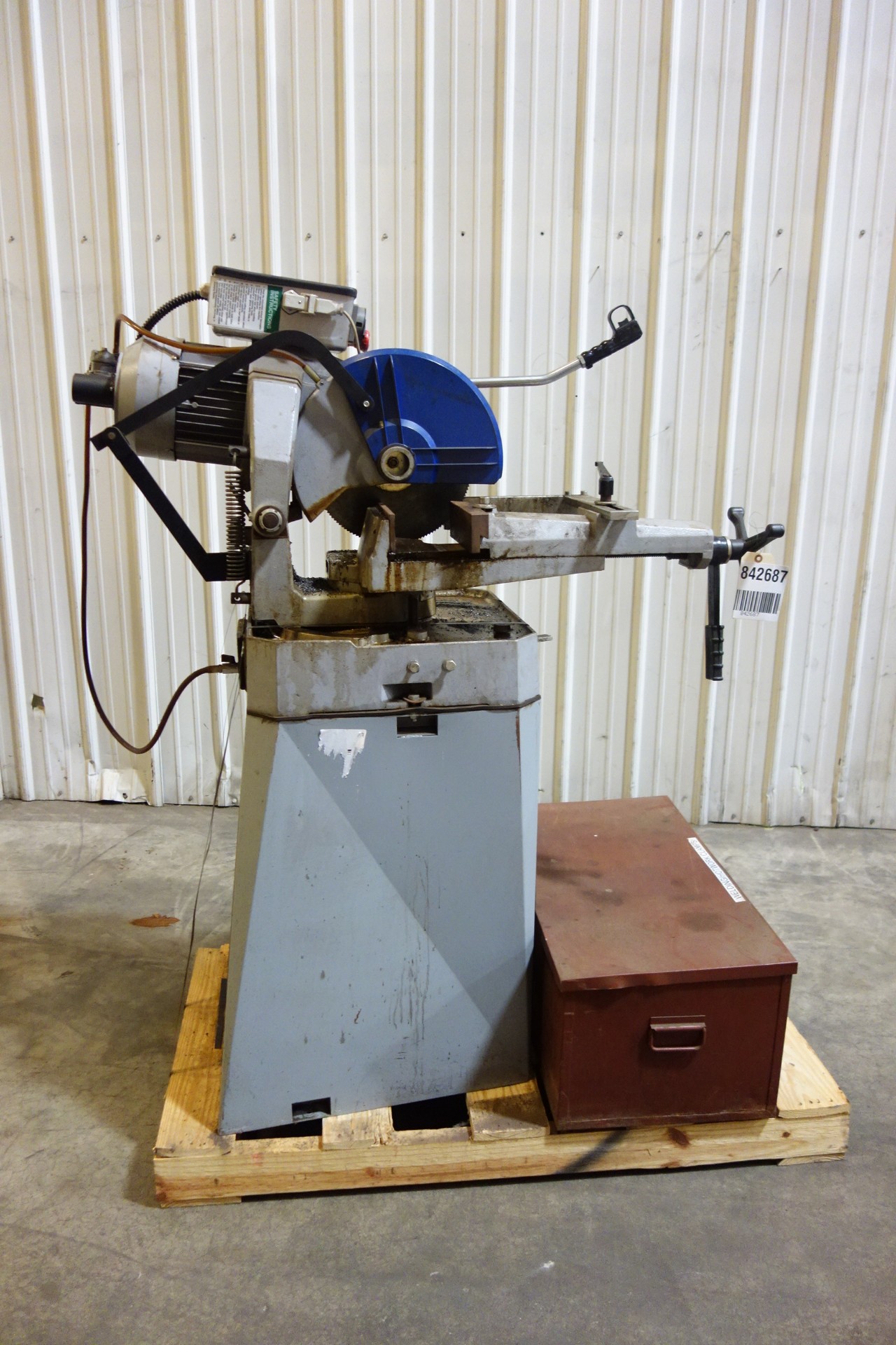 THOMAS DAKE 350 ST MANUAL CIRCULAR COLD SAW/ CUTTOFF WITH ATTACHEMENTS ...