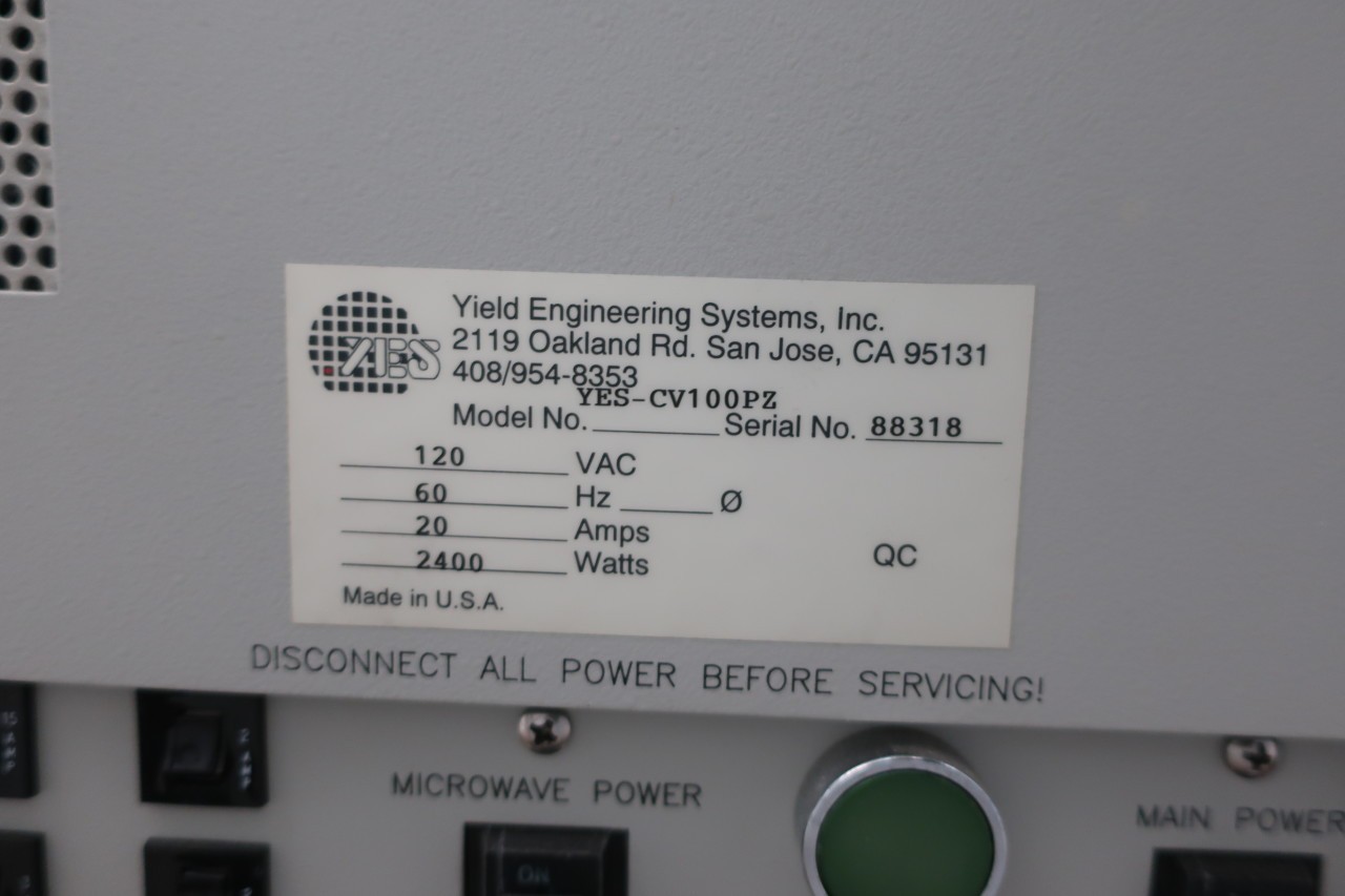 YIELD ENGINEERING SYSTEMS - PLASMA PHOTORESIST STRIPPER