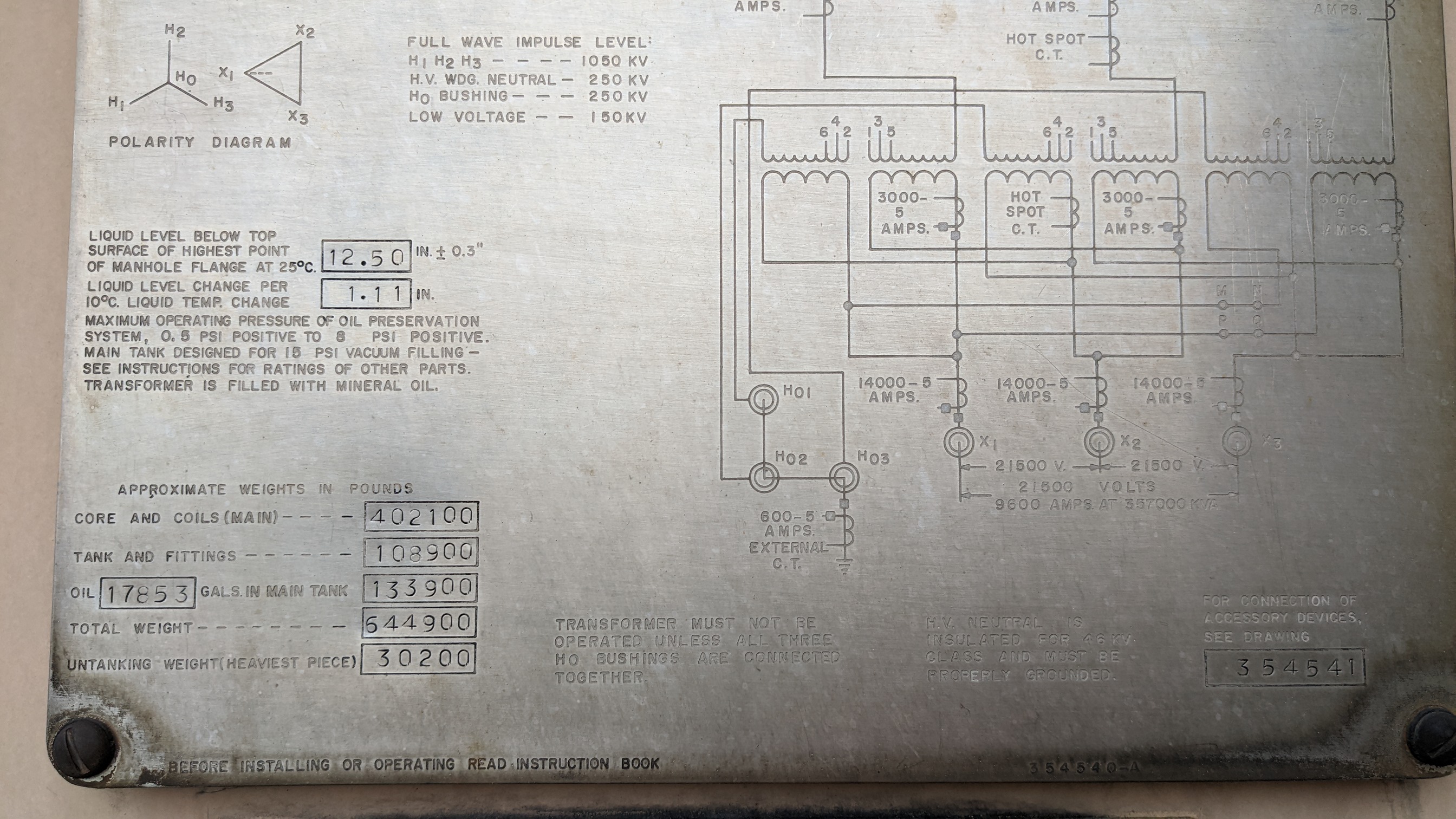 MCGRAW-EDISON 357,000KVA POWER TRANSFORMER For Sale | Aucto