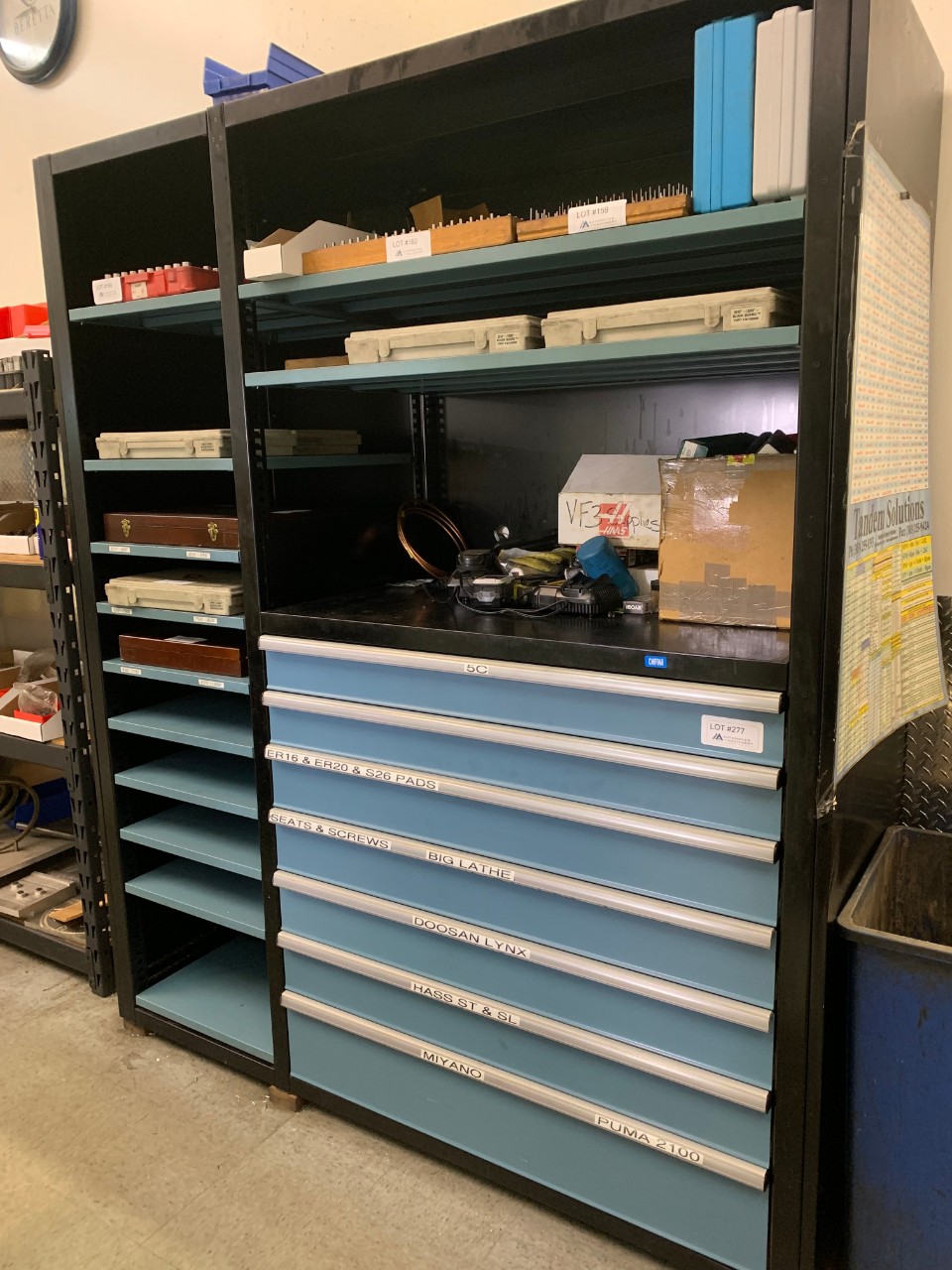 Lista 7 drawer Tool Box with Shelving System