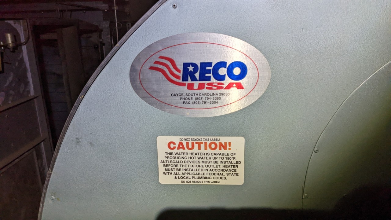 RECO WATER HEATER