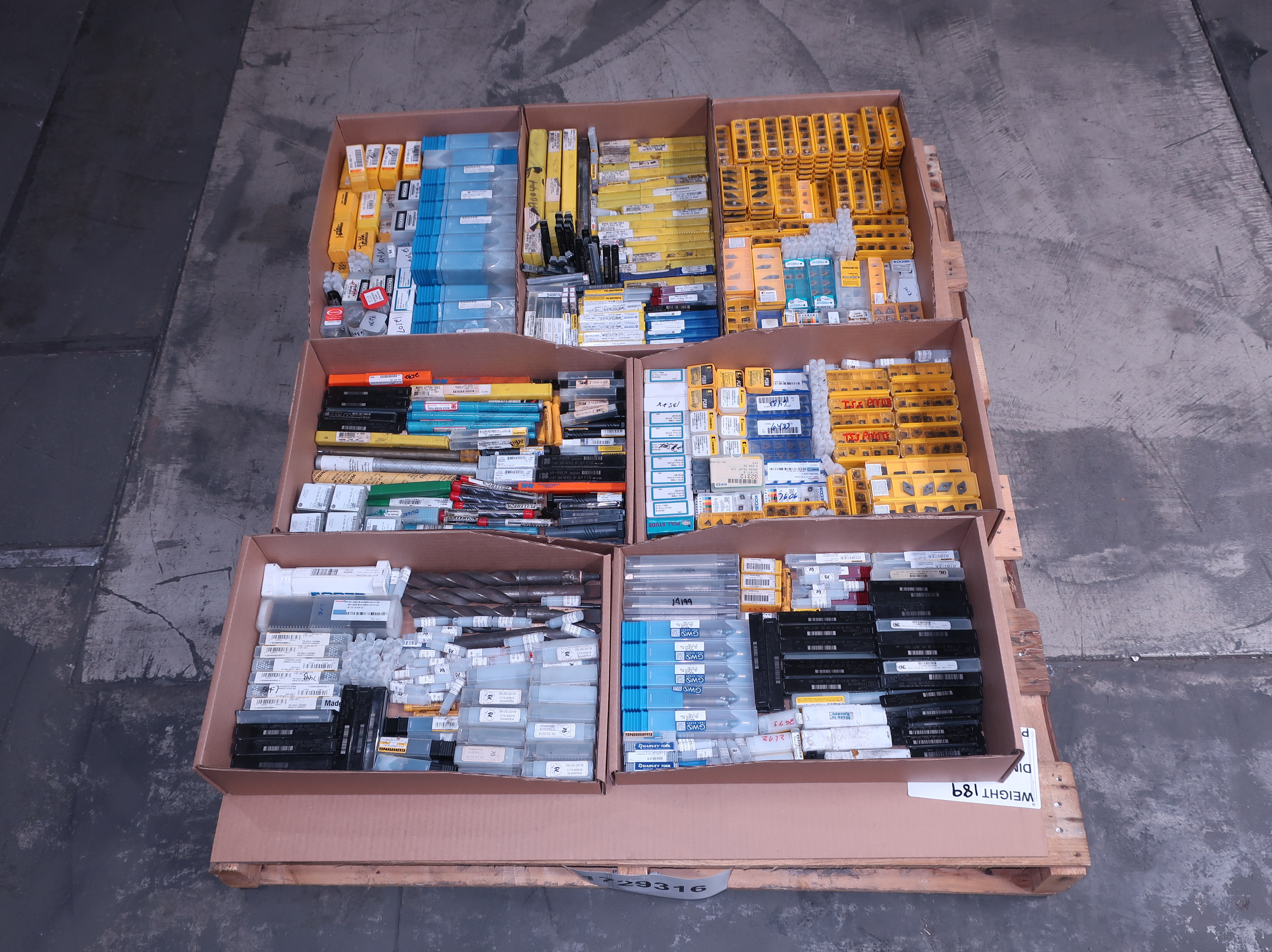 SKU 1729316 - PALLET OF ASSORTED TOOLS, CARBIDE INSERTS, DRILL BITS For ...